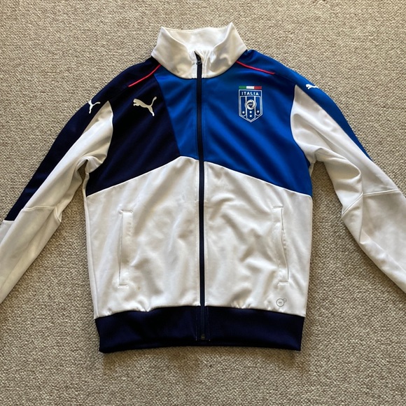 Puma | Jackets & Coats | Rare Puma Italy National Soccer Team Zip Up ...